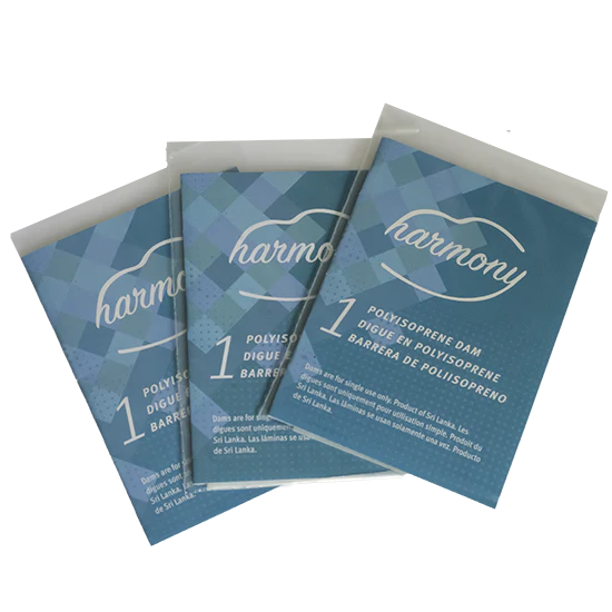 Harmony Polyisoprene (Non-Latex) Oral Dams, Box of 60 | Global ...
